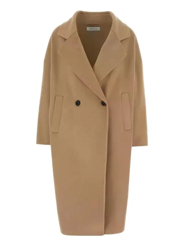 AFTERCOAT Double-breasted Coat - Brown