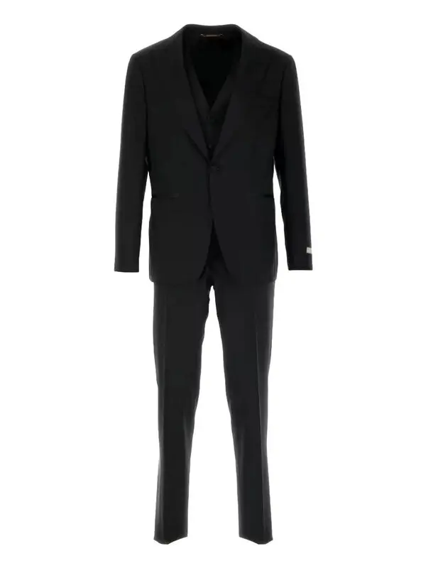 Canali Single-breasted Suit - Black