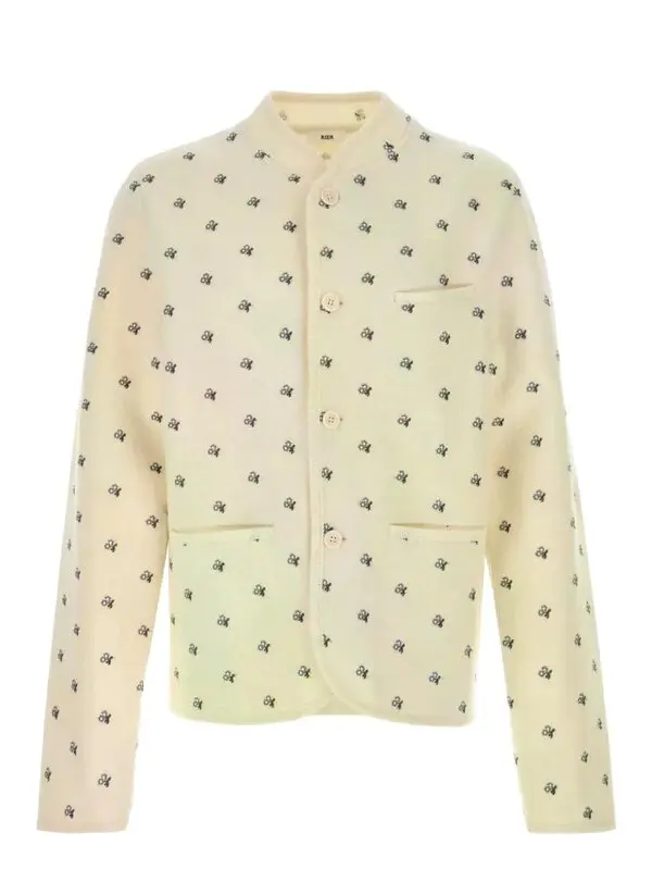 RIER Embroidered Shirt Jacket - Neutrals