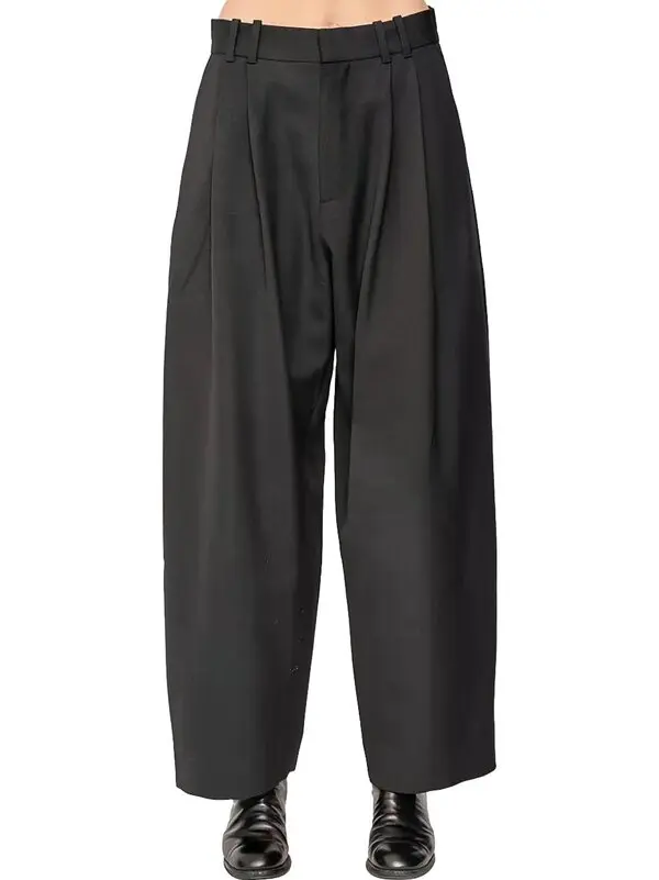 Studio Nicholson Pleat-detail Trousers - Black