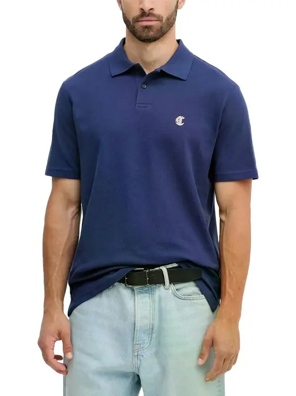 Just Cavalli Logo Polo Shirt - Blue
