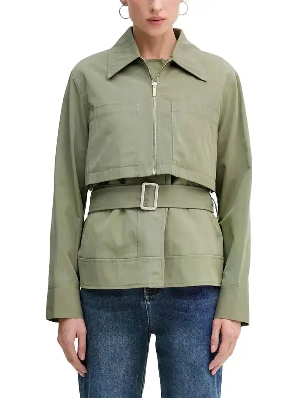 Sisley Belted Jacket - Green