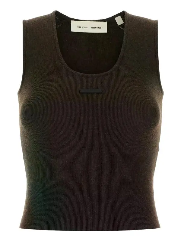 Fear Of God Ribbed Tank Top - Brown