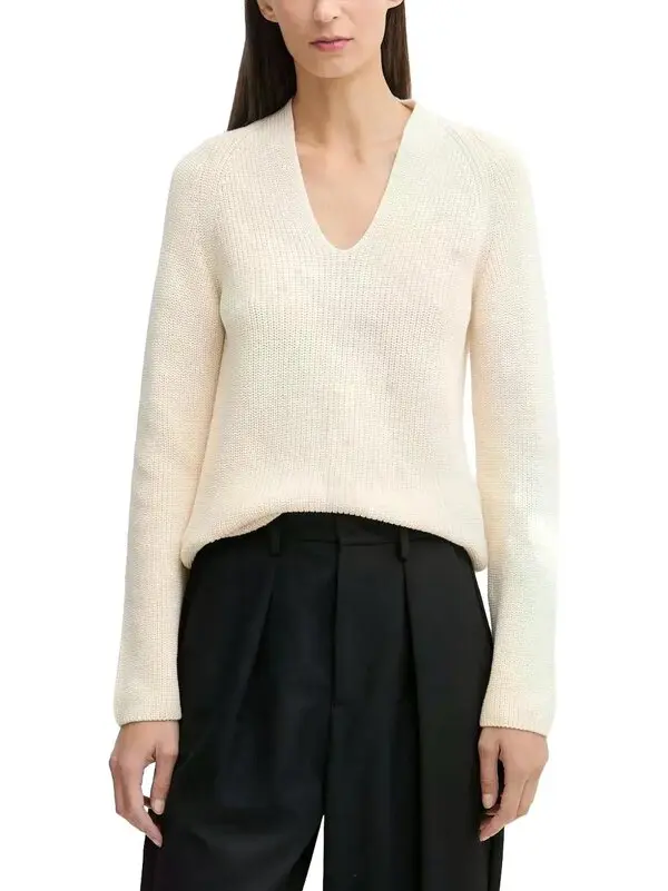 Marc O'polo V-neck Knit Sweater - Neutrals