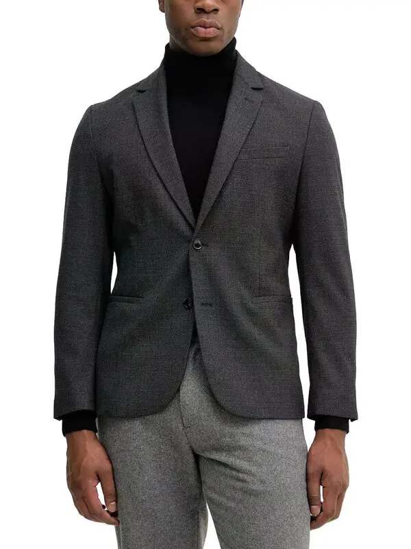 Sisley Single-breasted Blazer - Grey