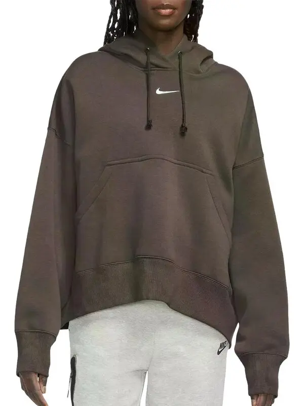 Nike Oversized Hoodie With Kangaroo Pocket - Brown