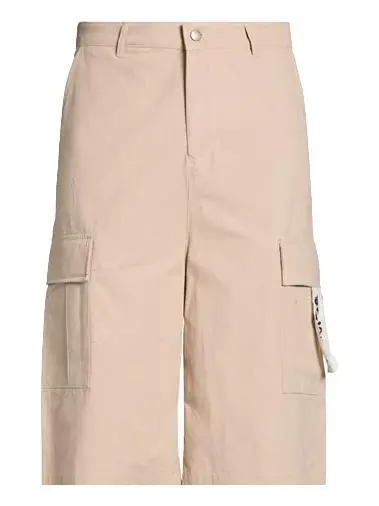DISCLAIMER Cotton Cargo Shorts - Beige