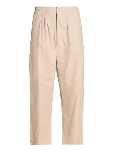 DISCLAIMER Tapered High-waisted Cotton Pants - Beige
