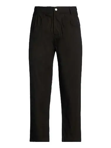 DISCLAIMER Tapered High-waisted Cotton Pants - Black