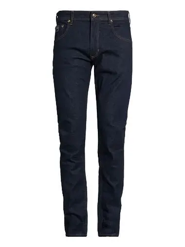 Versace Straight-leg Jeans In Stretch Denim - Blue