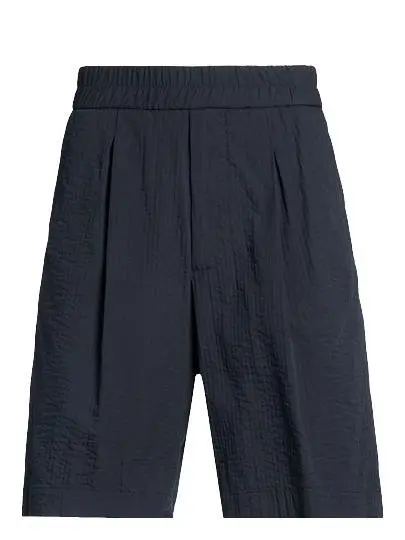 Giorgio Armani Seersucker Casual Shorts - Blue