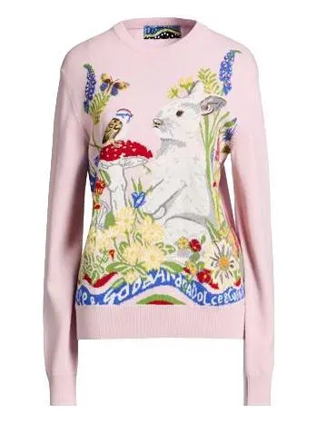 Dolce & Gabbana Sweater In Light Virgin Wool And Cashmere - Pink