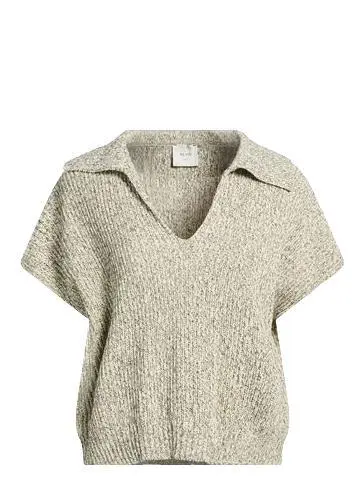 ALYSI Crème Cotton Sweater - White