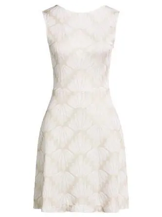 Emporio Armani Mini Flared Dress - Beige
