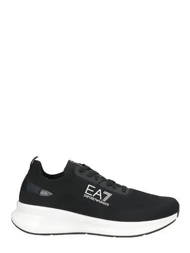 EA7 Knitted Low-top Sneakers - Black