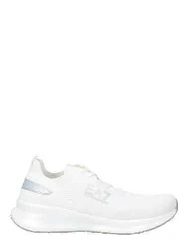 EA7 Knitted Low-top Sneakers - White