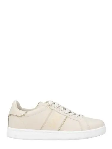EA7 Leather Low-top Sneakers - Beige