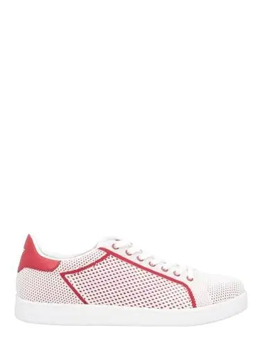 EA7 Two-tone Knit Low-top Sneakers - Red