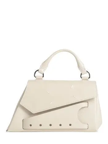 MAISON MARGIELA Flap Bag In Leather With Appliqués - White