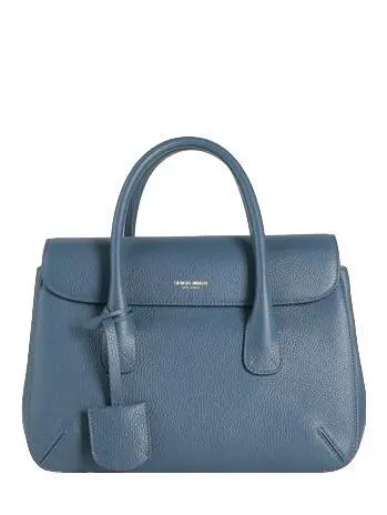 Giorgio Armani Pebbled-leather Tote Bag - Blue