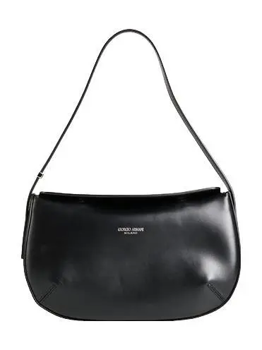 Giorgio Armani Leather Baguette Bag - Black