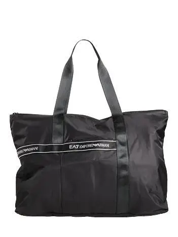 EA7 Appliquéd Shopper Bag - Black
