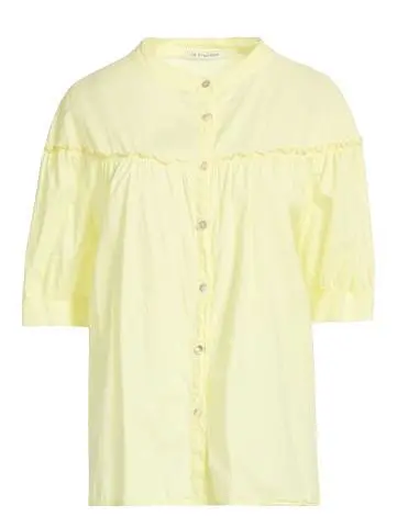 LE STREGHE Woven Cotton Shirt - Yellow