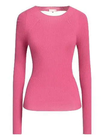 Liu Jo Knitted Open Back Sweater - Magenta