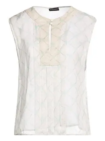 Emporio Armani Crepe Top - White