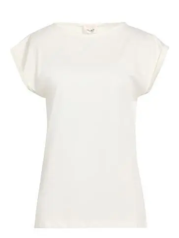 OTTOD'AME Cream Cotton-modal T-shirt - White
