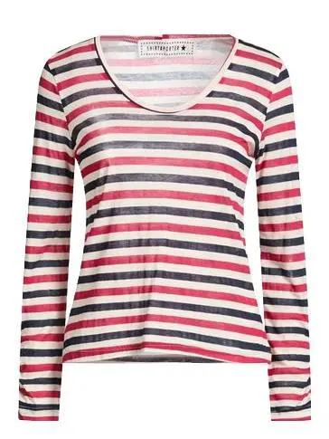 SHIRTAPORTER Striped Jersey T-shirt - Red