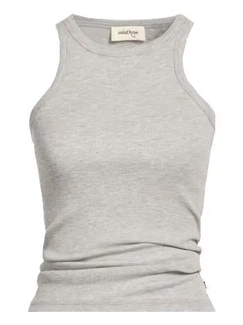 OTTOD'AME Ribbed Tank Top - Grey