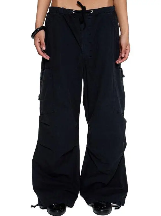 JADED LONDON Parachute Cargo Pants - Black