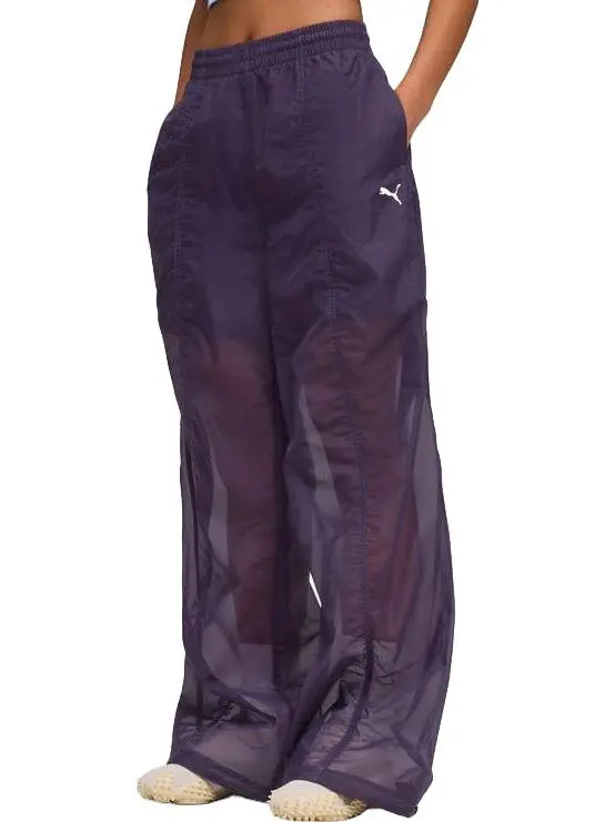 PUMA Woven Track Pants - Deep Plum