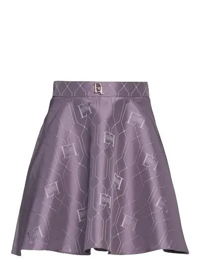 Elisabetta Franchi Flared Mini Skirt - Purple