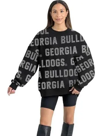 GAMEDAY COUTURE Georgia Bulldogs Hype Era Sweatshirt - Black