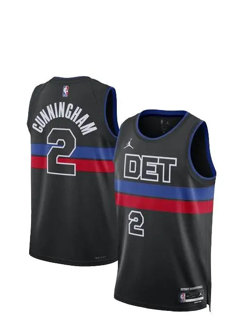 Nike Cade Cunningham Detroit Pistons Swingman Statement Edition Jersey - Black
