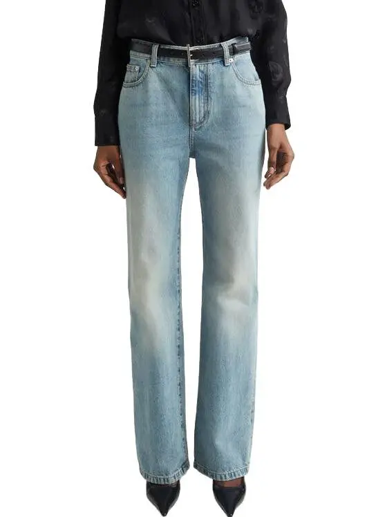 Alexander McQueen Straight-leg Nonstretch Jeans - Royal