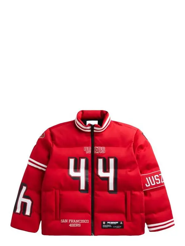 OFF SEASON X Nfl Kyle Juszczyk San Francisco 49ers Puffer Jacket - Scarelet Red Red