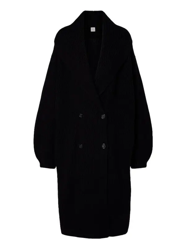 TOTEME Wool-blend Cardigan - Black