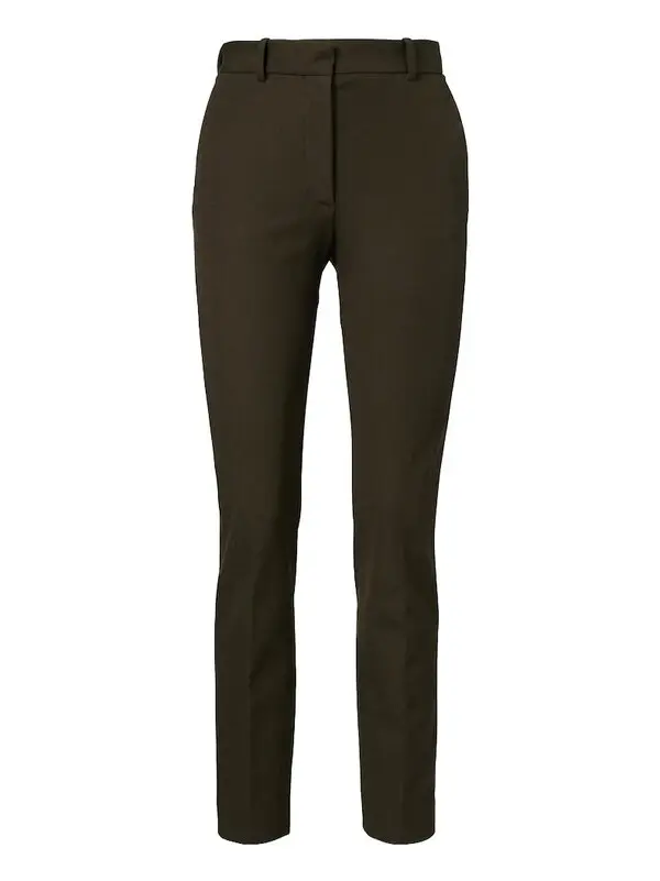 JOSEPH Coleman Gabardine Slim Pants - Green