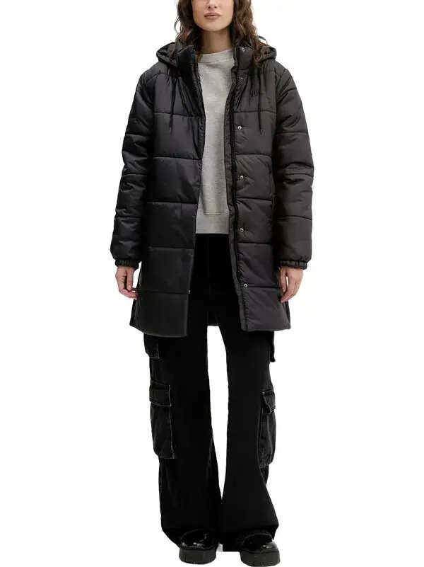 VANS Hooded Quilted Puffer Jacket - Black