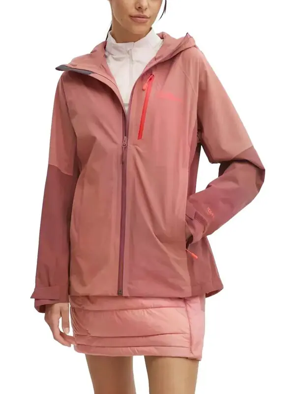 JACK WOLFSKIN Eagle Peak Hooded Colourblock Jacket - Pink