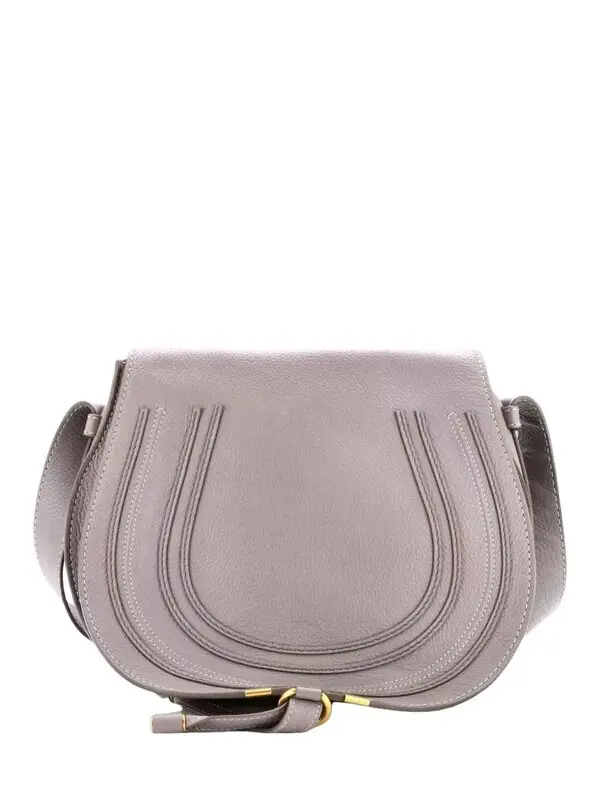 Chloé Marcie Saddle Bag - Grey