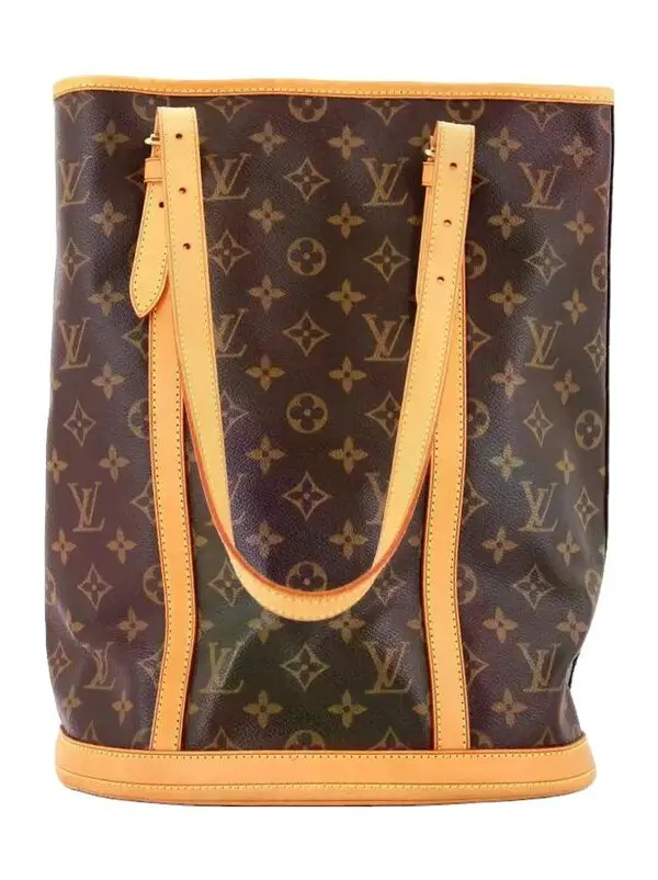 LOUIS VUITTON Monogram Canvas Gm Bucket Bag - Brown