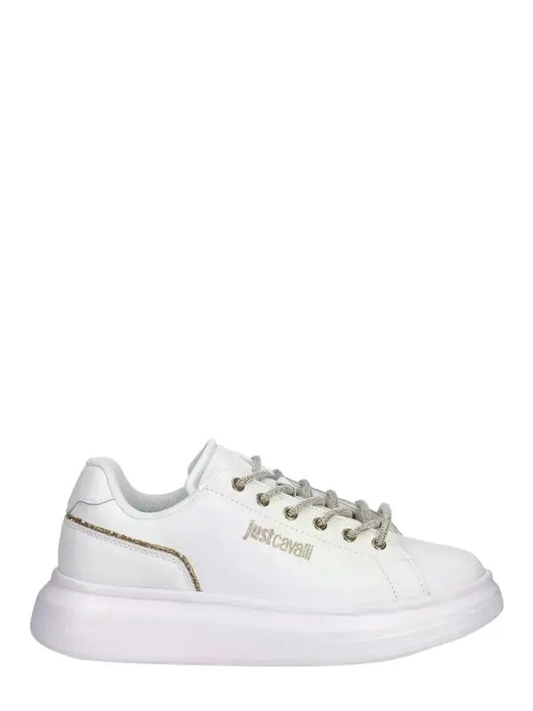 Just Cavalli Logo-print Platform Sneakers - White