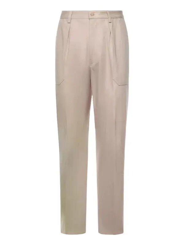 Eleventy Pleated Trousers - Neutrals