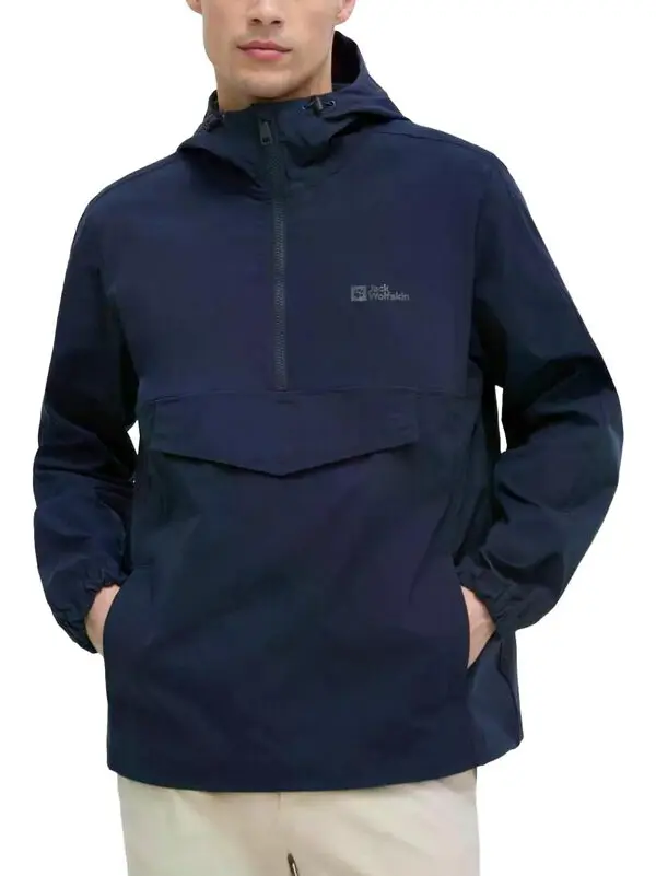 JACK WOLFSKIN Desert Wind Hooded Zip Jacket - Blue