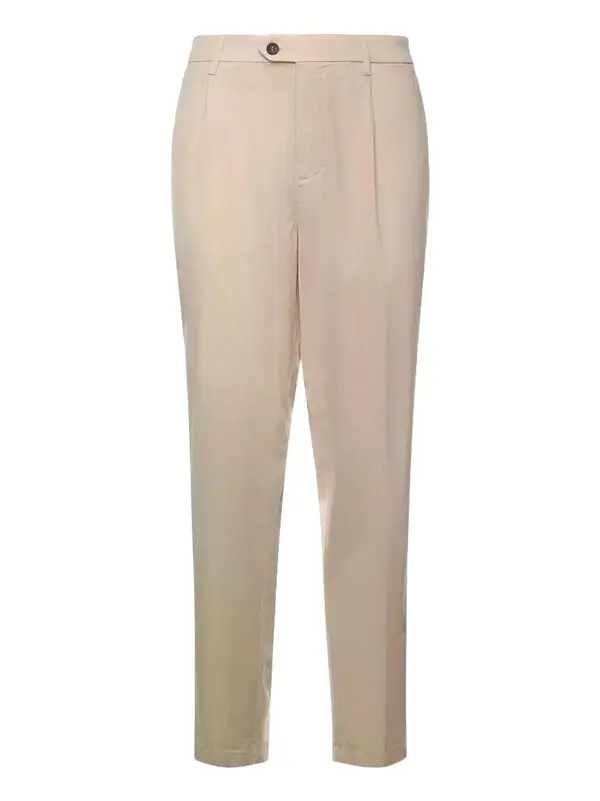 Eleventy Pleated Trousers - Neutrals