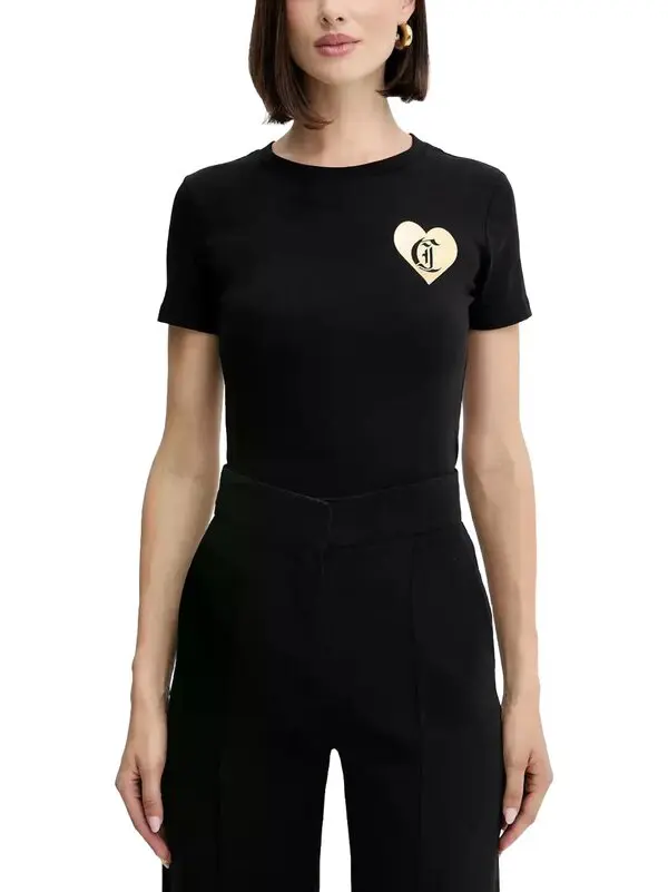 Just Cavalli Heart Graphic-print T-shirt - Black
